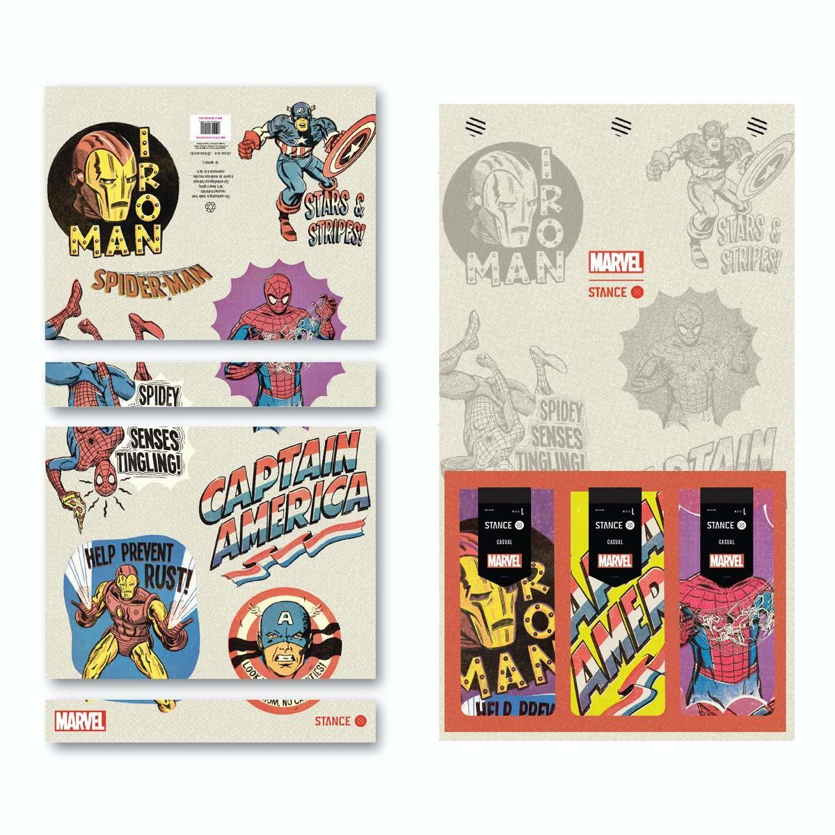 Stance Unisex The Marvel Box Set | WinterMen